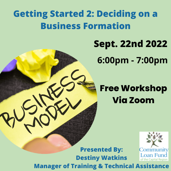 Getting Started 2: Deciding on a Business Formation – Community Loan ...
